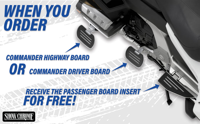 Show Chrome Buy 1 Get 1 Free Commander Driver/Highway Boards Promo ...