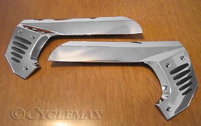 Goldwing, GL1800, F6B, Valkyrie, Chrome Frame Covers with Rubber ...
